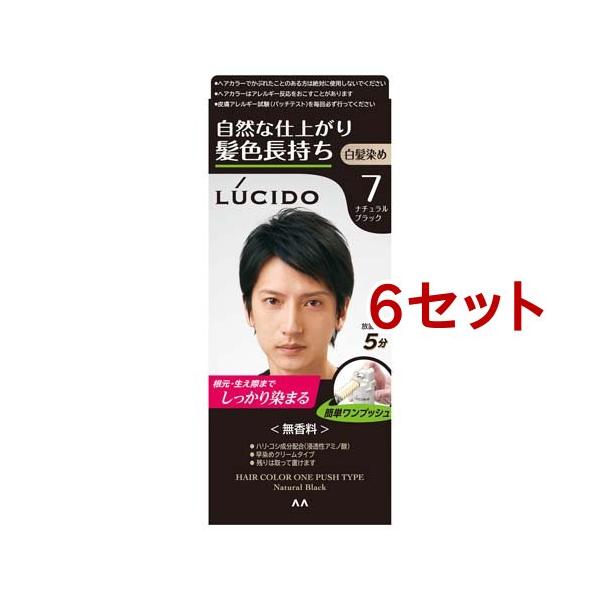 ルシード ワンプッシュケアカラー 7 ナチュラルブラック(LUCIDO 1プッシュケアカラー)/ヘアカラー/ブランド：ルシード(LUCIDO)/【発売元、製造元、輸入元又は販売元】マンダム/・単品JAN：4902806406641/【ルシー...