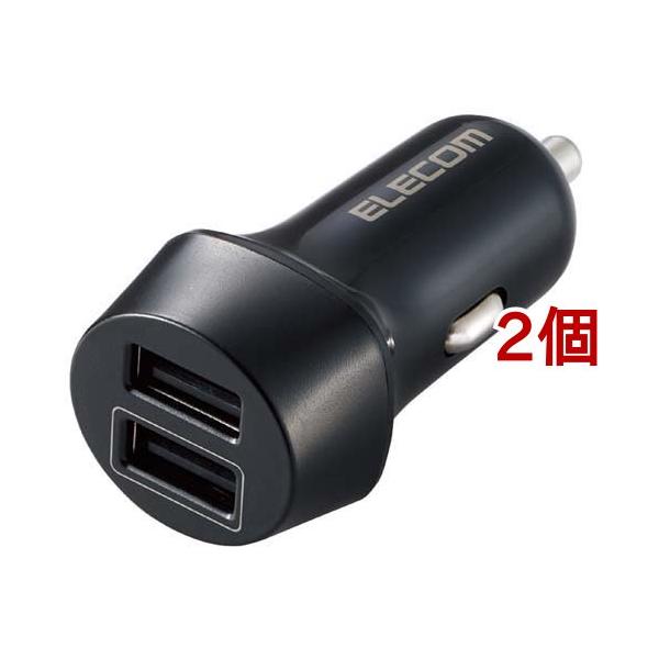 エレコム シガーチャージャー 合計出力12W 2ポート USB A *2 ブラック EC-DC08BK/携帯電話・スマートフォン周辺機器/ブランド：エレコム(ELECOM)/【発売元、製造元、輸入元又は販売元】エレコム/・単品JAN：454...