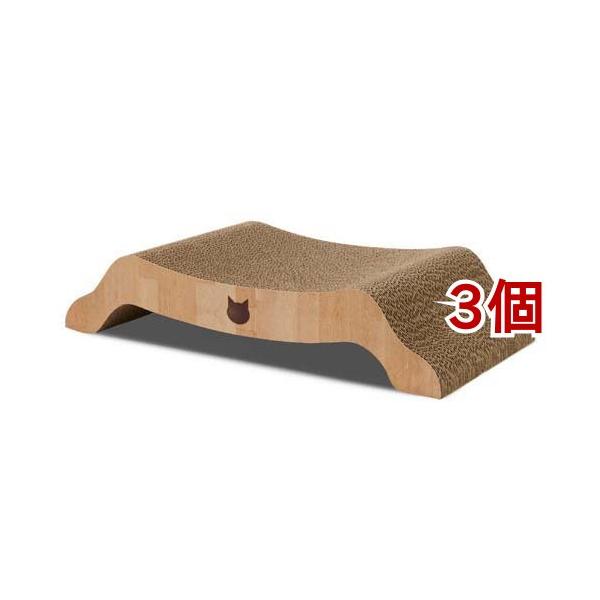 バリバリベッド M ライトブラウン(猫 ネコ ねこ 猫用品 ねこいち 猫 爪研ぎ 爪研ぎ 猫 爪とぎ つめとぎ 段ボール ダンボール 猫 ベッド 猫)/ペットのサークル・雑貨など/ブランド：猫壱/【発売元、製造元、輸入元又は販売元】MOON...