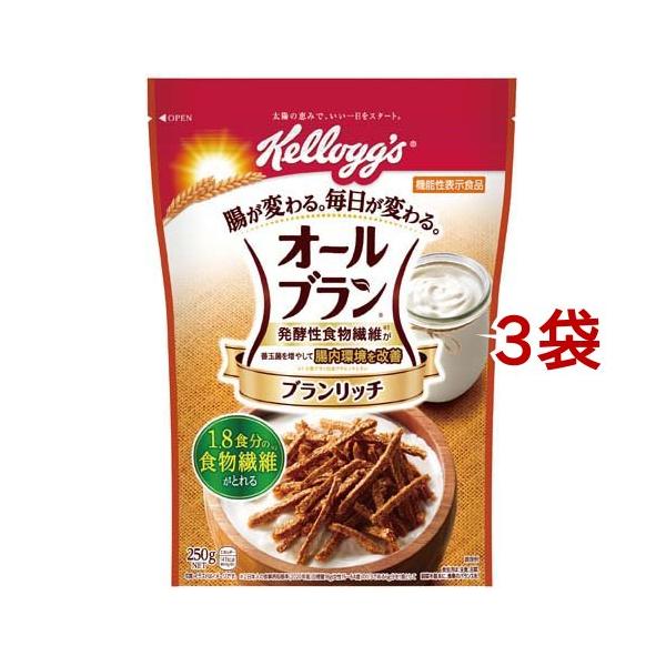 ケロッグ オールブラン ブランリッチ/インスタント食品/ブランド：オールブラン/( 小麦ふすま 小麦ブラン 発酵性食物繊維 )/【発売元、製造元、輸入元又は販売元】日本ケロッグ/・単品JAN：4901113547238/【ケロッグ オールブ...