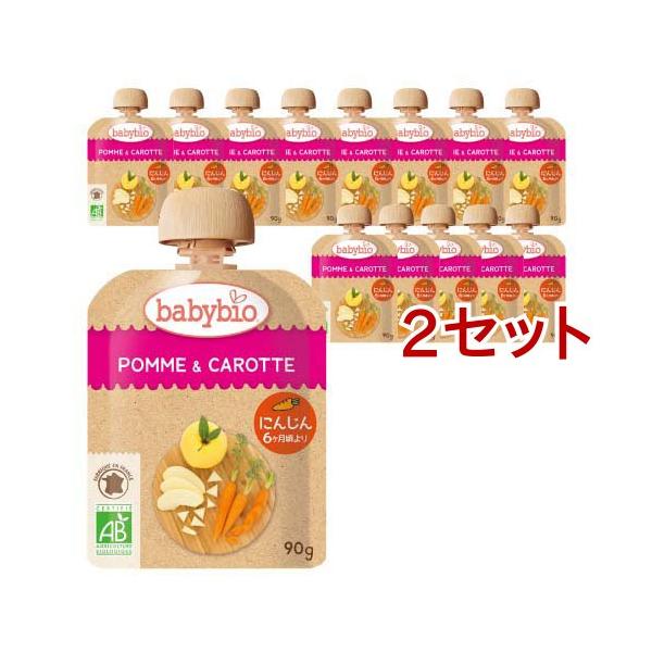 ベビービオ 有機ベビースムージー アップル・キャロット/ベビーフード 6ヶ月/ブランド：babybio(ベビービオ)/【発売元、製造元、輸入元又は販売元】ミトク/・単品JAN：4539093003163/【ベビービオ 有機ベビースムージー ...