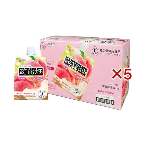 クラッシュタイプの蒟蒻畑ライト もも味(こんにゃく畑 コンニャク畑 桃味 ピーチ)/ガム・グミ・ゼリー/ブランド：蒟蒻畑/【発売元、製造元、輸入元又は販売元】マンナンライフ/・単品JAN：4902738502015/【クラッシュタイプの蒟蒻...