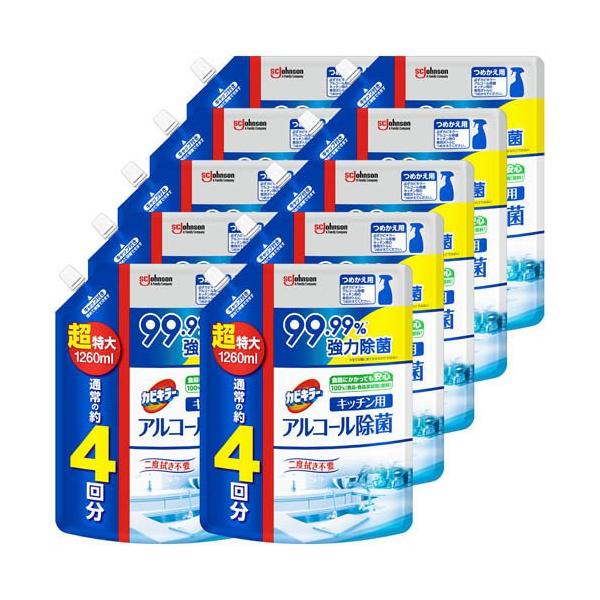 カビキラー アルコール除菌 キッチン用 詰め替え用 超特大 大容量/キッチン用洗剤/ブランド：カビキラー/( アルコールスプレー 台所 アルコール除菌剤 つめかえ )/【発売元、製造元、輸入元又は販売元】ジョンソン/・単品JAN：49016...