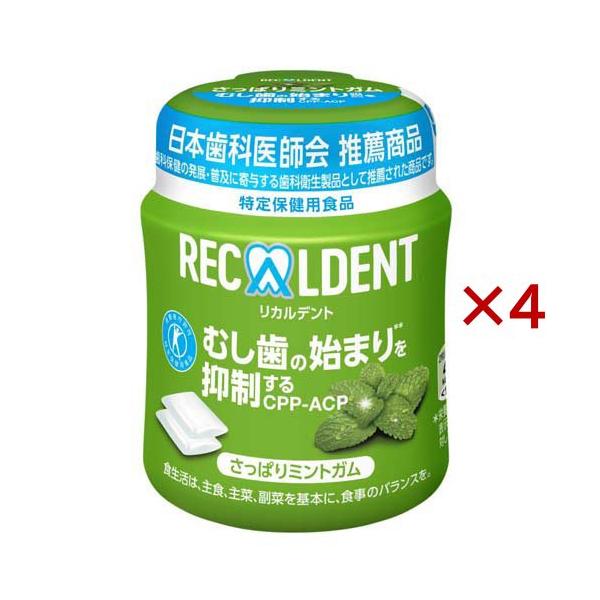 リカルデント さっぱりミントガム ボトル/ガム・グミ・ゼリー/ブランド：リカルデント(Recaldent)/【発売元、製造元、輸入元又は販売元】モンデリーズ・ジャパン/・単品JAN：4547894200162/【リカルデント さっぱりミント...