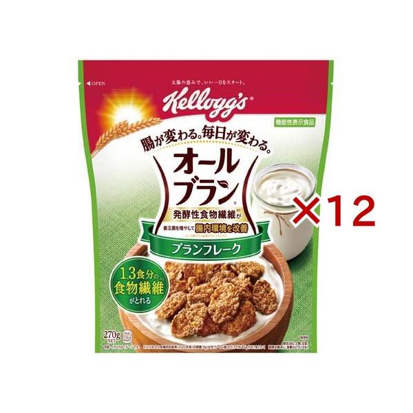 ケロッグ オールブラン ブランフレーク/インスタント食品/ブランド：オールブラン/( 小麦ふすま 小麦ブラン 発酵性食物繊維 )/【発売元、製造元、輸入元又は販売元】日本ケロッグ/・単品JAN：4901113148053/【ケロッグ オール...