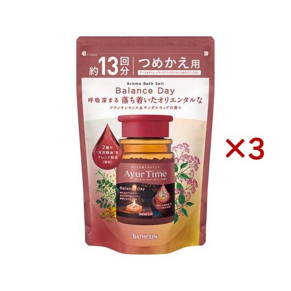 アーユルタイム バランスデイ つめかえ用/入浴剤/ブランド：アーユルタイム/【発売元、製造元、輸入元又は販売元】バスクリン/・単品JAN：4548514159266/【アーユルタイム バランスデイ つめかえ用の商品詳細】●奥深く繊細な香りに...