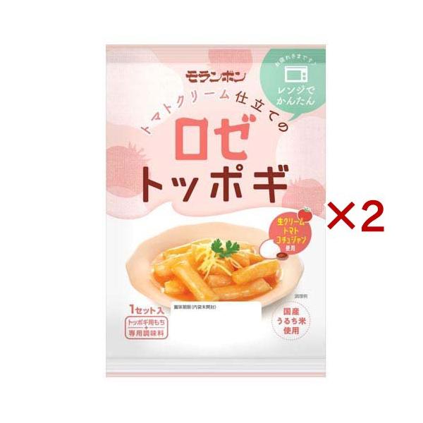 ロゼトッポギ/麺類/【発売元、製造元、輸入元又は販売元】モランボン/・単品JAN：4902807373294/【ロゼトッポギの商品詳細】●生クリームとトマトで洋風に仕上げた韓国のロゼ(バラ色)トッポギです。●辛さ控えめのクリーミーな味わいで...