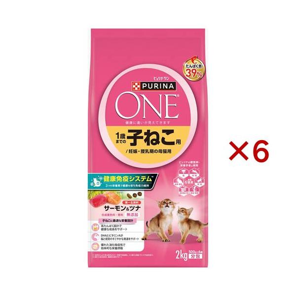 【訳あり】/ピュリナワンキャット ドライ 子ねこ用 妊娠・授乳期の母猫用 サーモン＆ツナ/お届けする商品の賞味期限(消費期限)は最短で2026年09月30日となっております。/猫用品/ブランド：ピュリナワン(PURINA ONE)/【発売元...