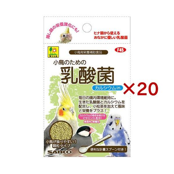 小鳥のための乳酸菌 カルシウムin/小動物・鳥・は虫類・昆虫/【発売元、製造元、輸入元又は販売元】三晃商会/・単品JAN：4976285154508/【小鳥のための乳酸菌 カルシウムinの商品詳細】●生きた乳酸菌とカルシウムを配合し小松菜を...
