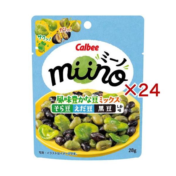 miino 風味豊かMIX そらえだ黒 しお味/お菓子/【発売元、製造元、輸入元又は販売元】カルビー/・単品JAN：4901330648770/【miino 風味豊かMIX そらえだ黒 しお味の商品詳細】●サクッと食感のそら豆と、カリッとし...