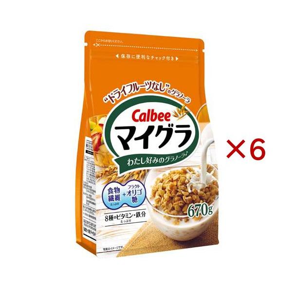 マイグラ/インスタント食品/【発売元、製造元、輸入元又は販売元】カルビー/・単品JAN：4901330749187/【マイグラの商品詳細】●オーツ麦と4種の穀物を丁寧に焼き上げたドライフルーツなしのグラノーラ！●グラノーラ生地のほのかな甘さ...