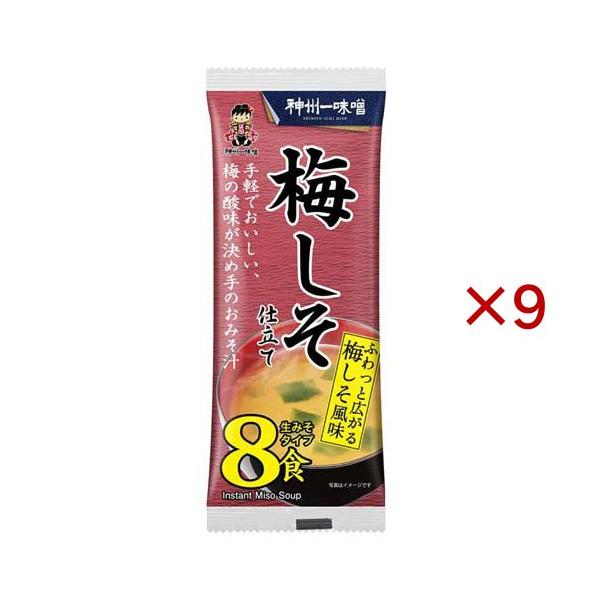 神州一味噌 即席生みそ汁 梅しそ仕立て/スープ/【発売元、製造元、輸入元又は販売元】神州一味噌/・単品JAN：4902703086540/【神州一味噌 即席生みそ汁 梅しそ仕立ての商品詳細】●手軽で手頃な即生タイプのみそ汁です。●8食入り。...