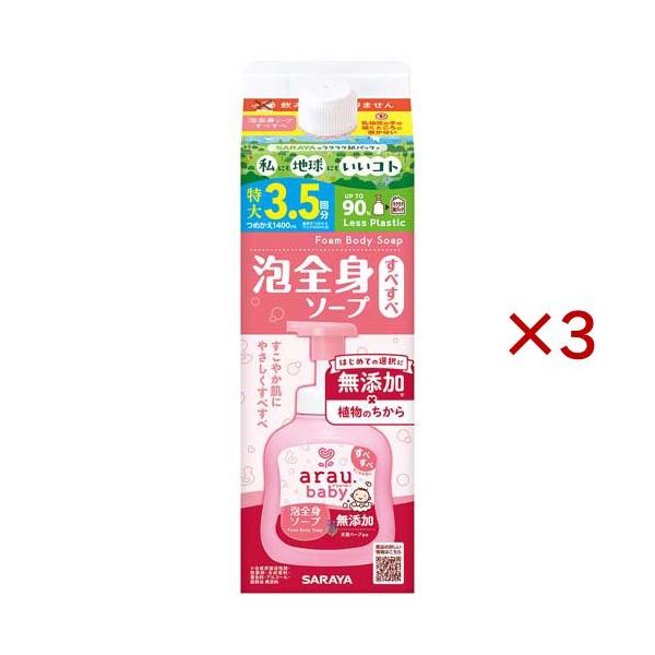 アラウ ベビー 泡全身ソープ 詰替用/バス用品/【発売元、製造元、輸入元又は販売元】サラヤ/・単品JAN：4973512256783/【アラウ ベビー 泡全身ソープ 詰替用の商品詳細】●合成界面活性剤、防腐剤、アルコール、合成香料、着色料、...