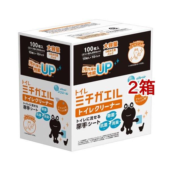 エリエール ミチガエル トイレクリーナー つめかえ用(見違える 見ちがえる ミチ蛙 見ち蛙 クリーナーシート お掃除シート おそうじシート 詰め替え用 詰替え用 詰替用)/トイレ掃除用品/ブランド：エリエール/【発売元、製造元、輸入元又は販...