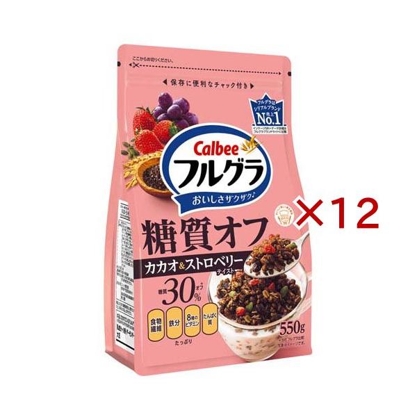 フルグラ 糖質オフ カカオ＆ストロベリー/インスタント食品/【発売元、製造元、輸入元又は販売元】カルビー/・単品JAN：4901330749316/【フルグラ 糖質オフ カカオ＆ストロベリーの商品詳細】●カカオ風味のグラノーラに、いちご・レ...