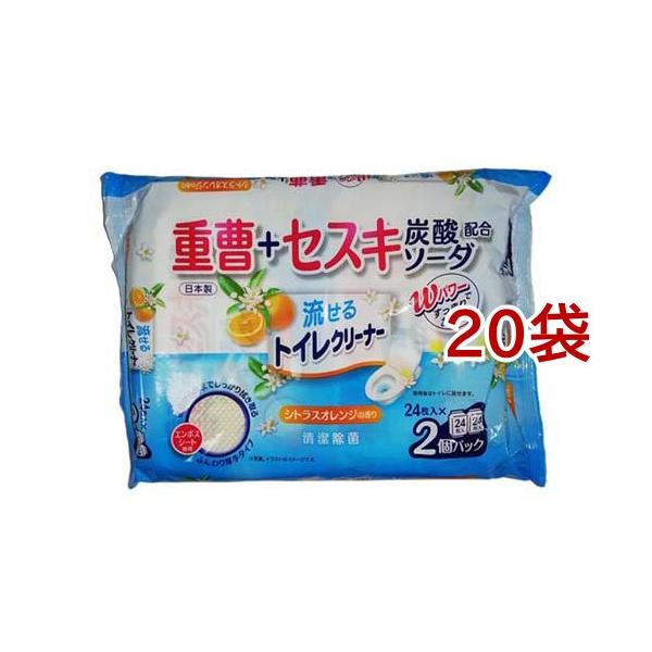 除菌 流せるトイレクリーナー オレンジの香り(KIREI楽々 キレイラクラク KIREIラクラク 綺麗楽々 綺麗ラクラク)/トイレ掃除用品/ブランド：キレイ楽々/【発売元、製造元、輸入元又は販売元】ティー・エイチ・ティー/・単品JAN：45...