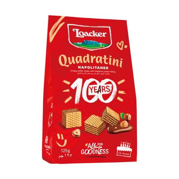 ロアカー クワドラティーニ ナポリターナ(Loacker QUADRATINI クアドラティーニ ヘーゼルナッツクリームクリスピーウエハース ウェハース)/お菓子/ブランド：ロアカー(Loacker)/【発売元、製造元、輸入元又は販売元】キ...