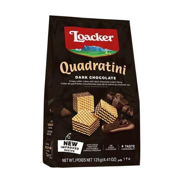ロアカー クワドラティーニ ダークチョコレート(Loacker QUADRATINI クアドラティーニ ダークチョコレートクリームクリスピーウエハース ウェハース)/お菓子/ブランド：ロアカー(Loacker)/【発売元、製造元、輸入元又は...