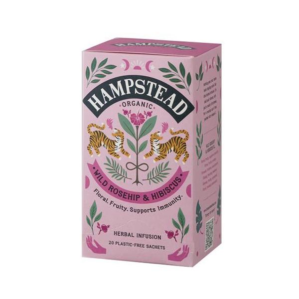 ハムステッドティー オーガニック ローズヒップ＆ハイビスカス ノンカフェイン/紅茶/【発売元、製造元、輸入元又は販売元】富永貿易/【ハムステッドティー オーガニック ローズヒップ＆ハイビスカス ノンカフェインの商品詳細】●オーガニックのロー...