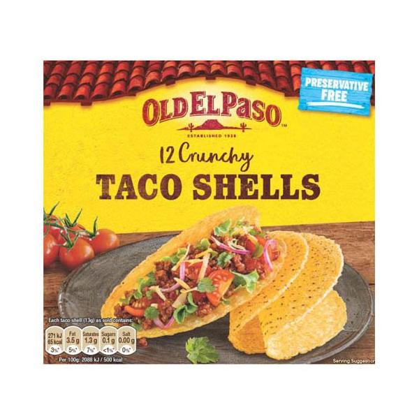 オールドエルパソ タコ・シェル/米・穀類/ブランド：オールドエルパソ/【発売元、製造元、輸入元又は販売元】三菱食品/【オールドエルパソ タコ・シェルの商品詳細】●上質なコーンをタコス用にU字型に揚げたハードシェル。●炒めたひき肉やレタス、ト...