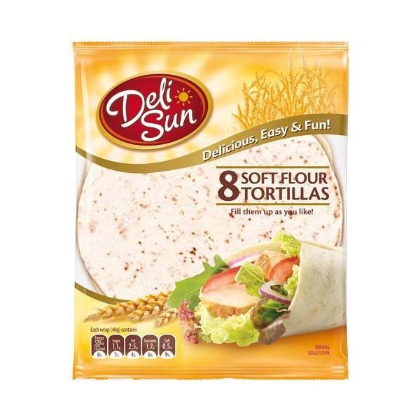 デリ・サン トルティーヤ/粉類/【発売元、製造元、輸入元又は販売元】リードオフジャパン/【デリ・サン トルティーヤの商品詳細】●好きな具材を乗せて、巻いても、焼いても、揚げてもおいしくお召し上がりいただけます。●8枚入り/cate45777