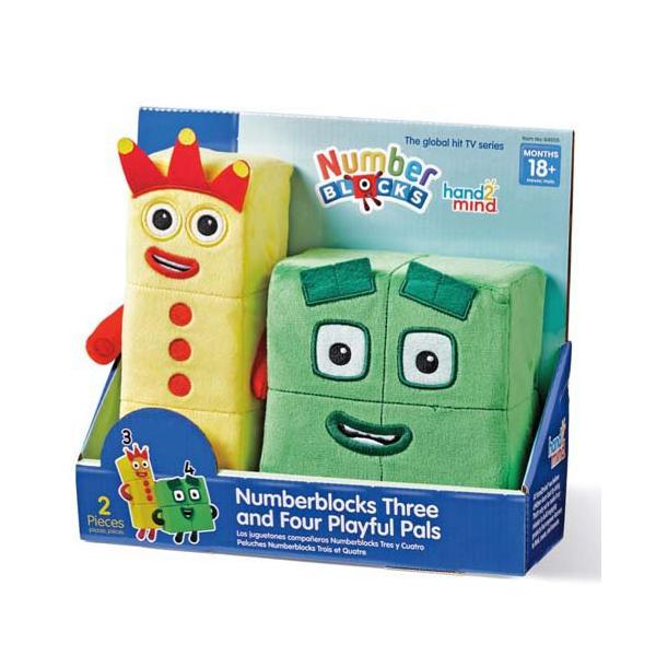 ナンバーブロックス ぬいぐるみ 仲良し Three＆Four/ベビーおもちゃ/ブランド：ナンバーブロックス(Numberblocks)/【発売元、製造元、輸入元又は販売元】hand2mind.Inc./【ナンバーブロックス ぬいぐるみ 仲良...
