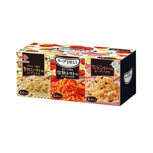 スープDELI トマト／きのこ／たらこ/スープ/( クノール スープ 大容量 スープデリ パスタ ランチ )/【発売元、製造元、輸入元又は販売元】味の素/【スープDELI トマト／きのこ／たらこの商品詳細】●濃厚なスープがしっかり絡んで小腹...