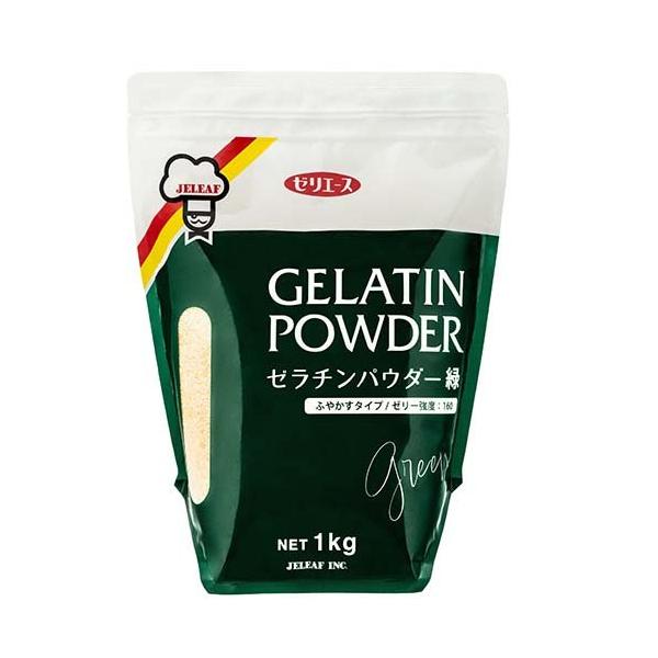 ゼリエース ゼラチンパウダー緑(1000g GELATIN POWDER)/粉類/ブランド：ゼリエース/【発売元、製造元、輸入元又は販売元】ジェリフ/【ゼリエース ゼラチンパウダー緑の商品詳細】●料理からデザートまで、あらゆるゼラチンメニュ...