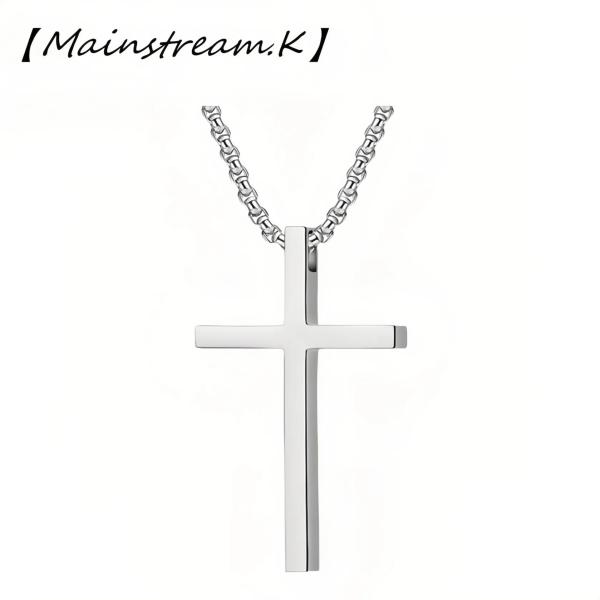 24-R058トップ : 長さ約45ｍｍ　横約25ｍｍチェーン: 長さ約50cm/55cm/60cm/70cm　素材：シルバー925製十字架デザインがカッコいいメンズ用ネックレス。洗練されたデザインと高品質な素材が融合したメンズシルバーネッ...