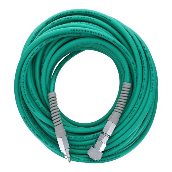 HKH 高圧エアーホース　30m KH6-30柔らかく、滑り抜群で、軽量の高圧用エアーホース長さ：30m【特長】●高圧ツータッチカップリング●滑り性抜群！●折れ防止プロテクター付【仕様】●使用温度:−10℃〜60℃●最高使用圧力:2.8MP...