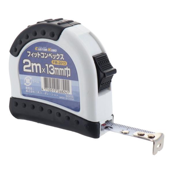 指にフィットしやすいラバー付！長さ×テープ幅：2.0m×13mm本体サイズ：H60×W60×D20mm重量：70g【材質】●本体：ABS（白色の部分）●テープ：S45Cブランド名：trad販売元：株式会社三共コーポレーション