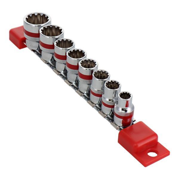 5種類のボルト・ナット対応できるオールマイティソケット材質：ソケット(CR-V)、アダプター(CR-V)、ホルダー・フック部(ABS)、ホルダー・ビット差込部(ニッケルメッキ)、ホルダー・レール部：クロムメッキビットサイズ：8mm、10mm...