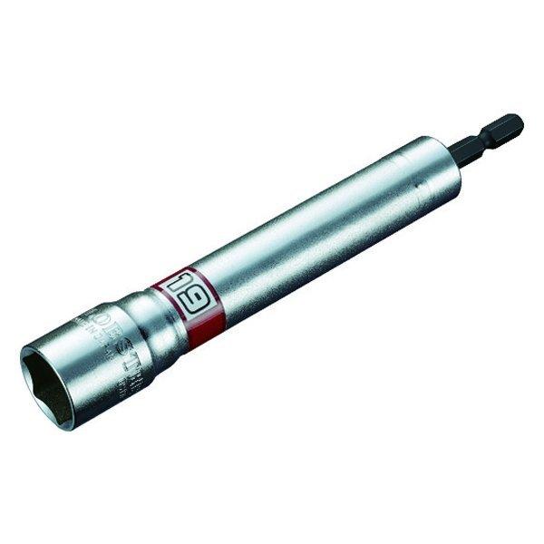 18Vインパクトドライバー対応奥まった箇所や高い箇所など、手が届かないボルト・ナットの着脱作業に深穴式になっており、雄ネジの飛び出しが長い場合でも使用可能軽量タイプで作業者の負担を軽減し、作業効率アップ対辺寸法：19mm商品重量：135g6...