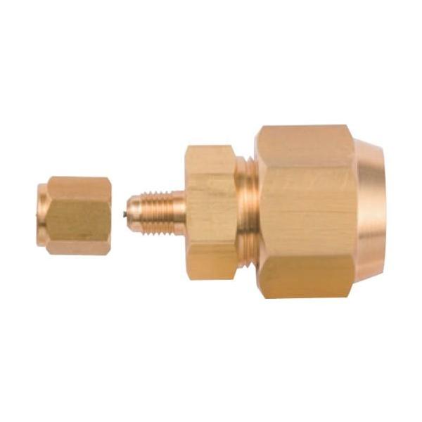 ●1/4”フレア片側ムシ付気密試験用フレアユニオン●フレアナット，シールキャップ各1個付●サイズ：1/4"x3/4"メーカー：A-Gas JAPAN（エーガスジャパン）旧FUSO