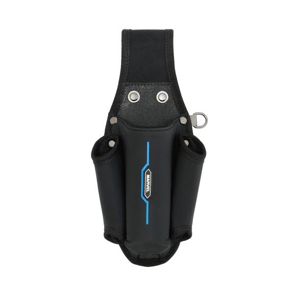 MDPSS120 充電ドライバー用ホルダー(ドライバー2本差し)引っ掛からない新縫製差込口にテープによる段差がない為、工具が引っ掛かりなく、抜き差し出来る背面樹脂板付き工具の滑りを良くし、シュッと差せてサッと抜ける形状保持プレート内蔵樹脂板...