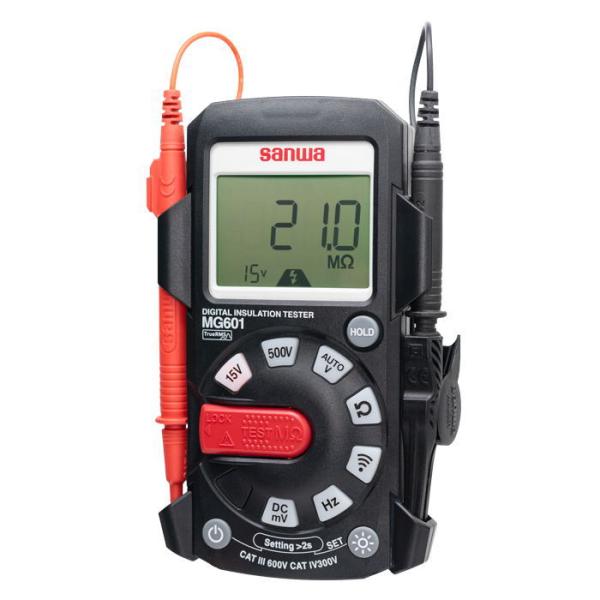 【発売日：2026年01月21日】IEC61010-1 CAT.III600V/CAT.IV300Vに適合15V/500Vの2レンジ搭載胸ポケットに収まるコンパクトサイズ絶縁抵抗値はオートホールド大型で見やすいバックライト付き液晶表示LED...