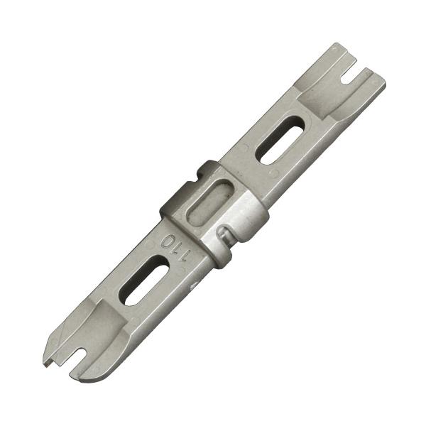 ケーブルを押し込むとインパクト機能で圧接と切断が同時に可能<br>●110ブロック用　圧接工具<BR>●インパクトLO←→HI<BR>　圧接の圧力は2段階に切り替え可能<BR>●圧接+切断の刃...