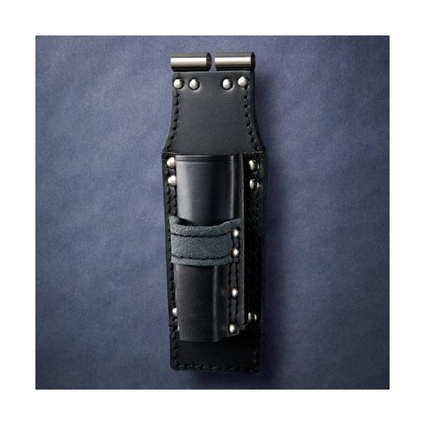 チェーン式モンキー・シノ付ラチェットホルダーTITプレート補強入り台部表皮二重皮縫サイズ：全長230x横幅80mmメーカー：ニックス(KNICKS)