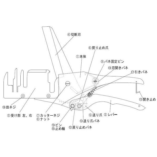 VD-2200(エアコンダクトカッター)用部品 7番 カッターネジ部品の販売は、代金引換・後払いの対応はしておりません。前払いのみのご対応になります。メーカー：花園工具株式会社(VICTOR・ビクター)