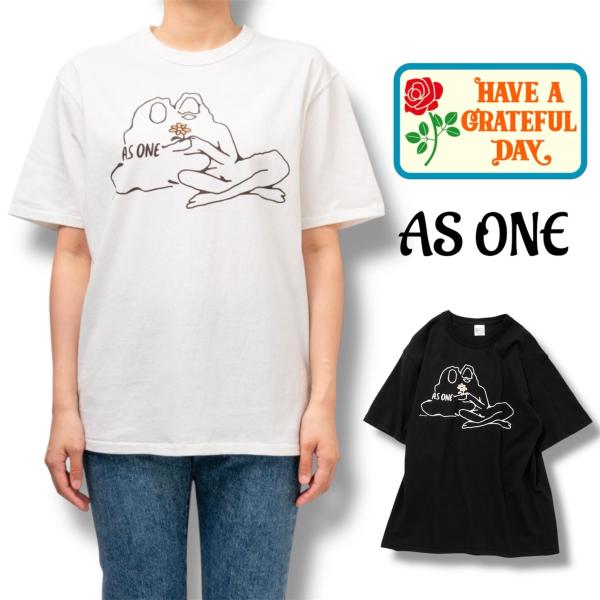 一丸や一体という意味のAS ONE。平和への思いはひとつに。身幅と肩幅に若干のゆとりを与えたアメリカンライクなシルエット。■サイズS：着丈６９ｃｍ、身幅５３ｃｍ、肩幅４７ｃｍ、袖丈２２.５ｃｍM：着丈７０ｃｍ、身幅５６ｃｍ、肩幅４８ｃｍ、袖...