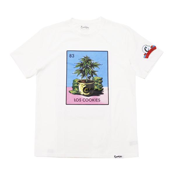 フロントにウィードとマネーをモチーフにしたグラフィック、左袖にロゴプリントを落とし込んだデザインのTシャツです。[ ブランド ] COOKIES CLOTHING/クッキーズクロージング[ 商品名 ] LOTERIA S/S TEE[ カラ...