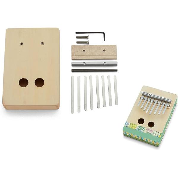 楽器づくりにチャレンジ! 【トレモロカリンバキット KLMK-2】大好評! スズキの手づくり楽器シリーズ トレモロカリンバキット。組立て説明書の手順に従って、付属の六角レンチを使って組み立てていきます。本体をアクリル絵の具や色鉛筆でペイント...