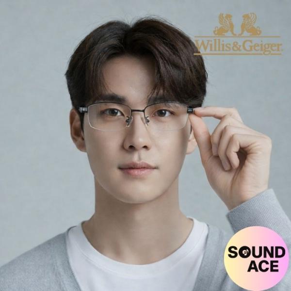 [メガネフレーム／Willis &amp; Geiger] ウィリス アンド ガイガー メガネフレーム WG2004 2カラー：ＩＰダークグレー 57サイズ ハーフリム