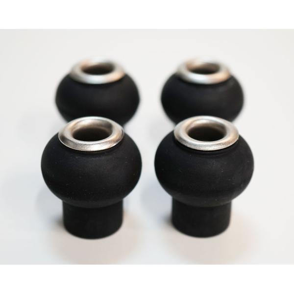 トーレンス　Thorens　TD124　クッションゴム（マッシュルーム）４個セットTD124に使用されている本体とキャビネットの間に入れるゴム製クッション、通称その形状からマッシュルームとも呼びます。経年劣化で（写真にあるように）ヒビ割れが...