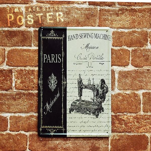 ■品番/(23) PARIS HAND SEWING MACHINE■サイズ/幅200ｘ高さ300 (mm)■カラー/■素材・仕様/材質：ブリキ 【お届けに関して】大変申し訳ございませんが、メール便での配送のため、到着日時指定はお受けできま...