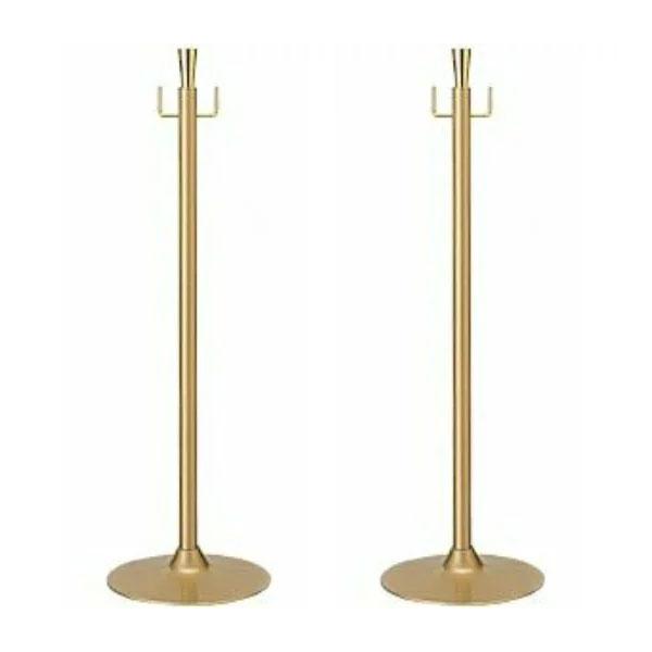 ●サイズ：H80cm・ベースΦ28cm・パイプ径Φ3.2cm・3.6kg●素材：スチール（金色塗装）備考：テープは含まれておりません。 若干高さが低い分、お求めやすい価格になっております。この商品はご注文後約3日〜1週間での発送となります。...