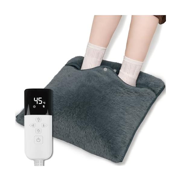 【両面発熱・30℃?55℃無段階温度調節可能・省エネ運転】INZYLAの電気足温器は両面に加熱ワイヤーを内蔵する構造で、足の裏だけでなく足の甲も暖かく、足全体が暖かいです。30℃?55℃の範囲に、温度を1℃ずつ設定できます。従来のフットウォ...