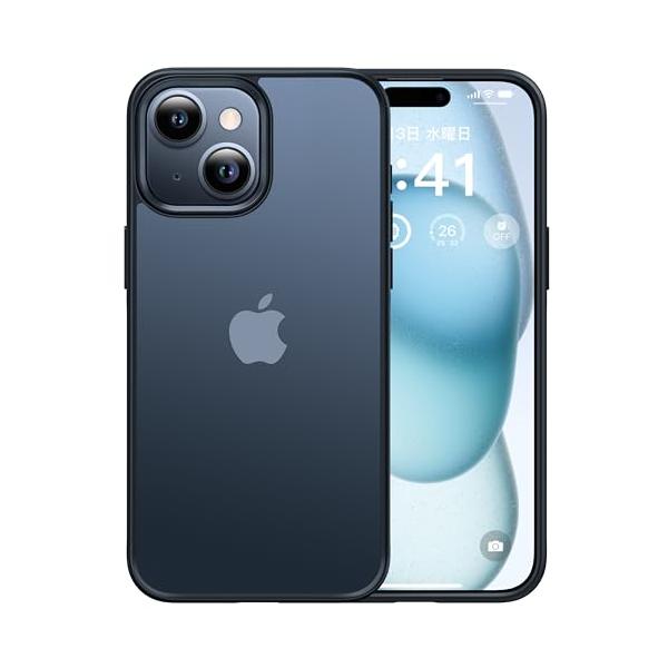 【ご案内と保証内容】本製品はiPhone15 ケース用（6.1インチ）、ストラップホール付き。※【ご注意】：MagSafeアクセサリーの磁力吸着機能はご利用いただけませんが、軽量・薄型設計のためケースを装着したままでもQi規格のワイヤレス充...