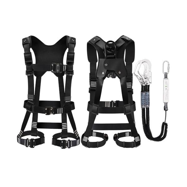 【フルハーネス 新規格適合】日本工業基準JIS T8165の新規格に合格し、日本国の新規格に適合しています。高品質保証、安心して使用できます、作中の作業者の安全をよりよく保護できます。 .弊社が取り扱う本商品は工場からの直販です 新の公式要...