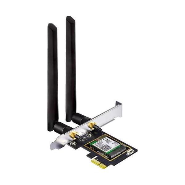 ?【Intel WiFi 6E技術】 Intel AX210NGWチップセットで、このWi-Fi 6 PCIeカードは最新の802.11ax技術をサポートしています。OFDMA、1024 QAM、ターゲット起動時間。802.11acと比較し...